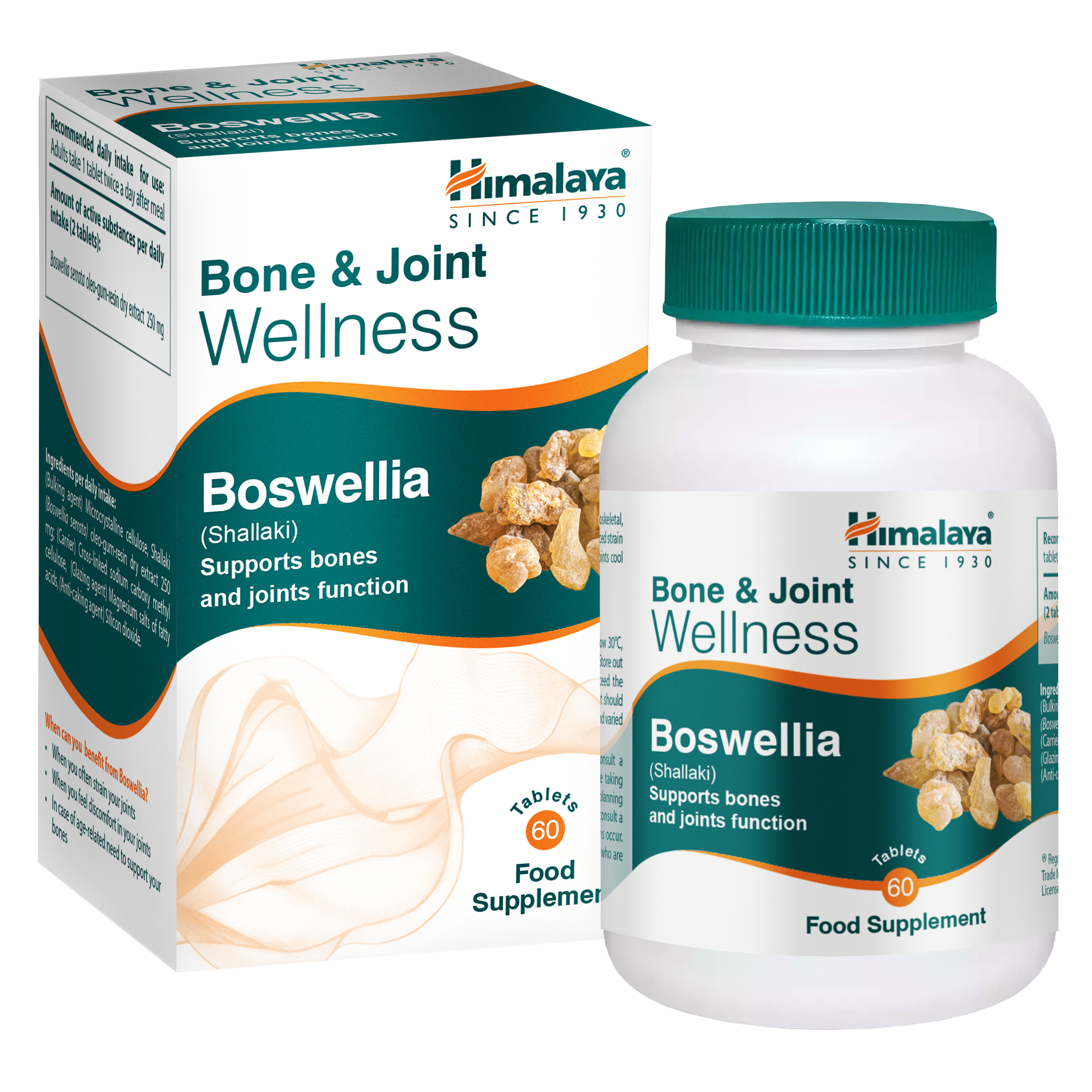 Himalaya Bone & Joint Wellness Boswellia - 60 Comprimidos – Himalaya ...